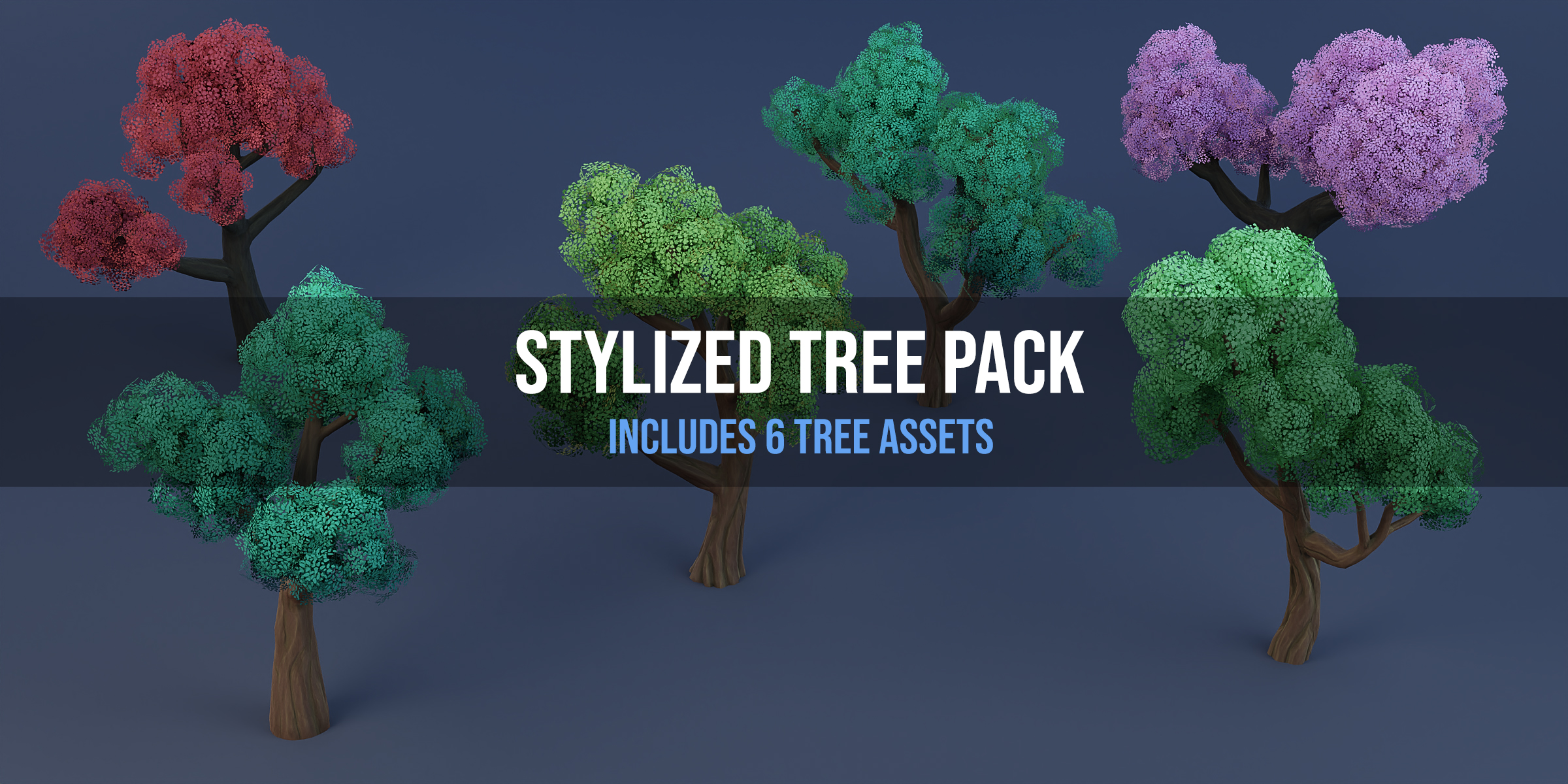 Stylized Tree Kit - Blender Market