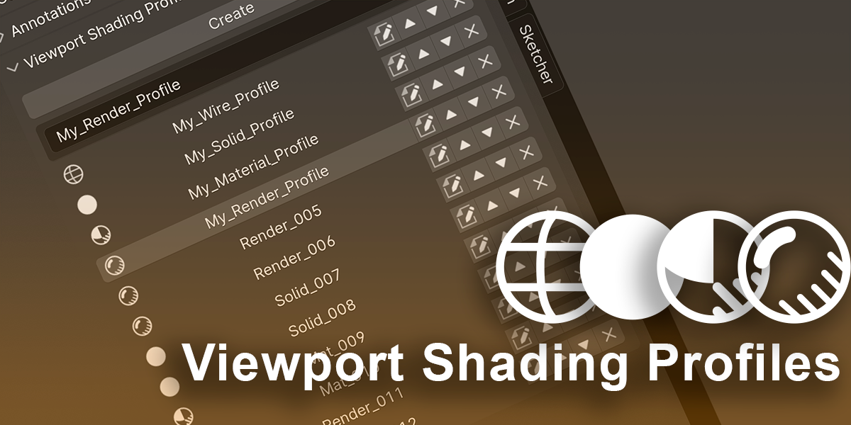 Viewport Shading Profiles - Blender Market