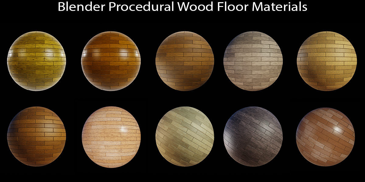 Blender Procedural Wood Floor Materials - Blender Market