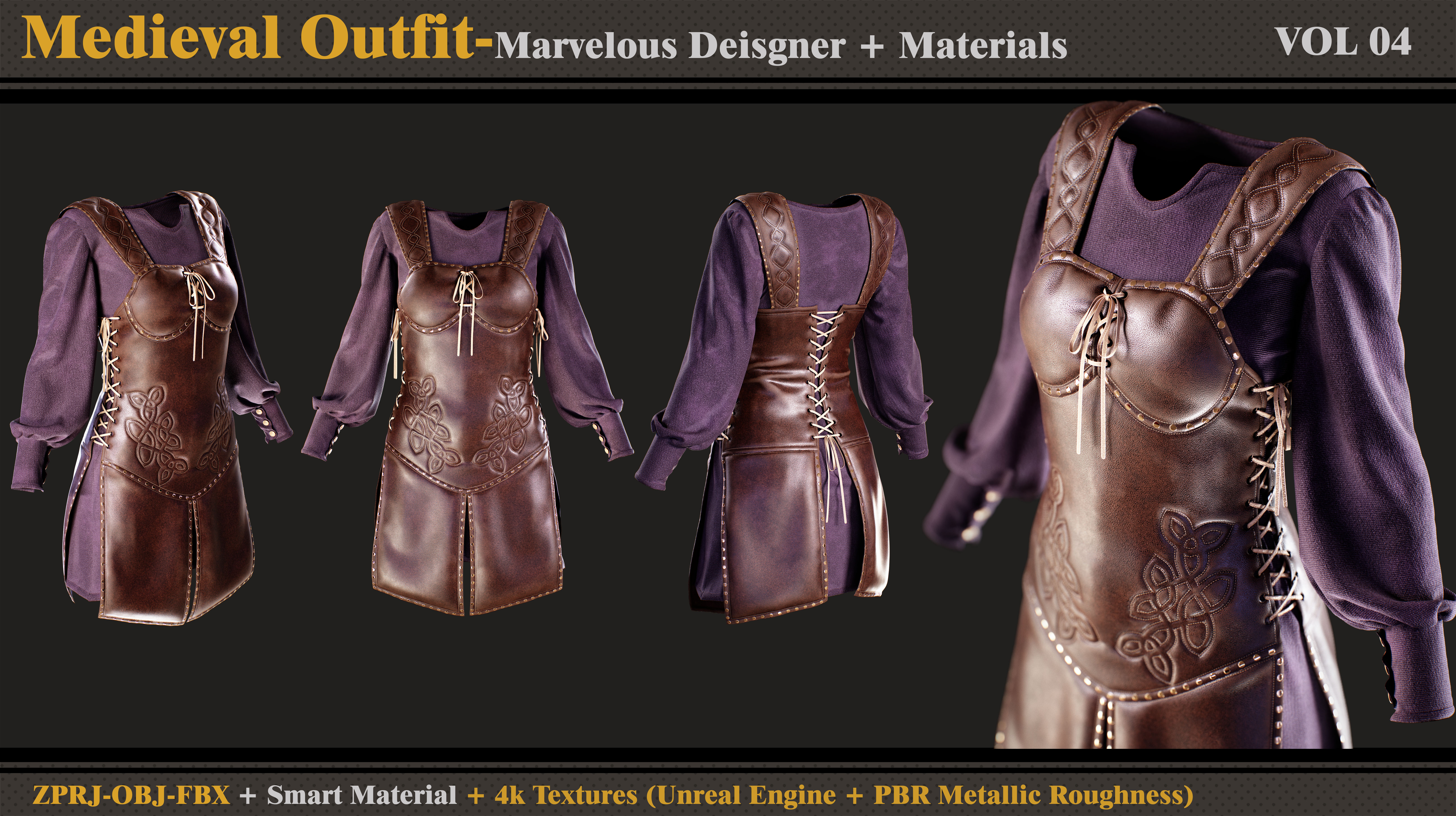 Medieval Outfit 04 - Blender Market