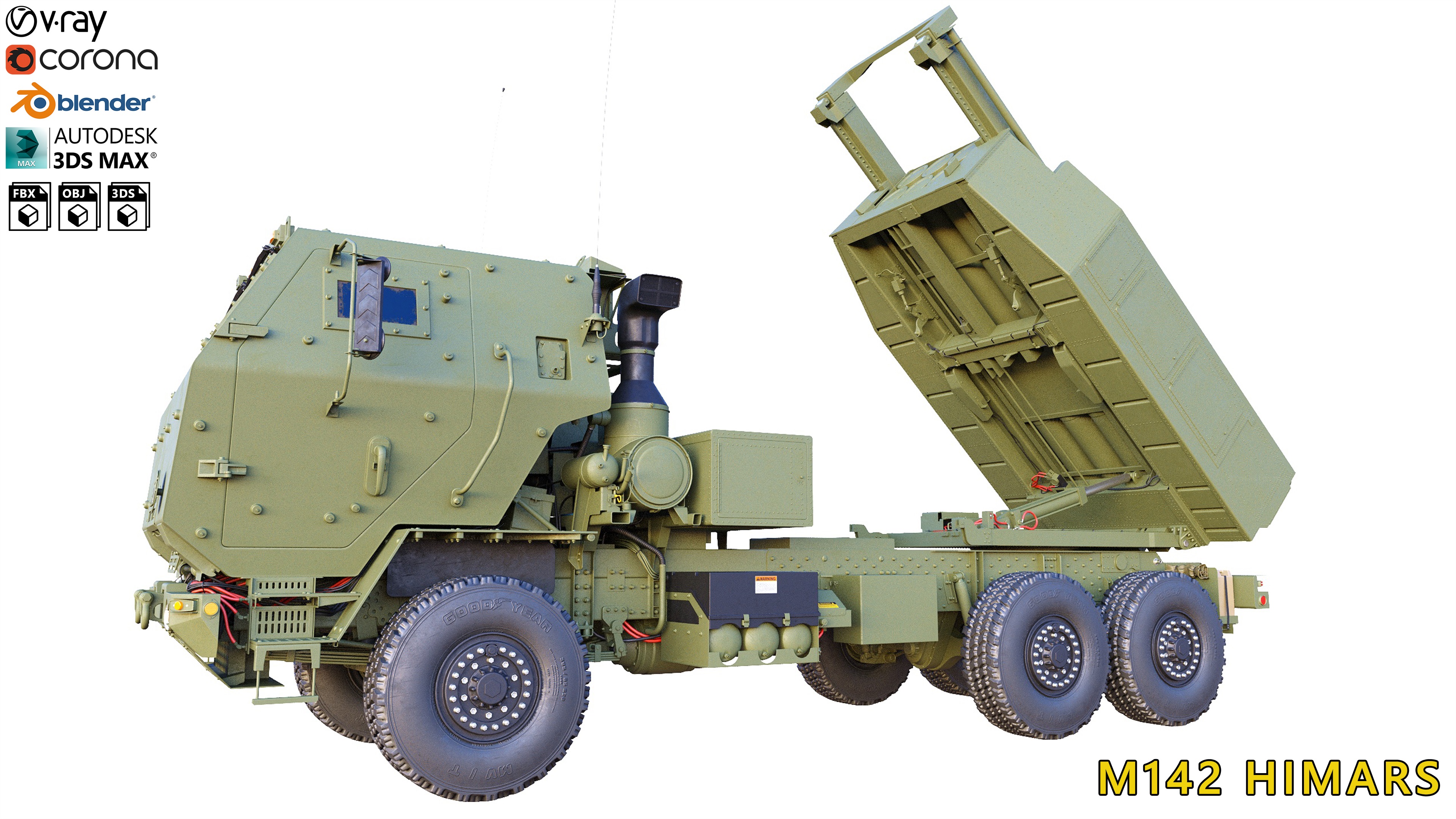 M142 HIMARS multiple rocket launcher - Blender Market