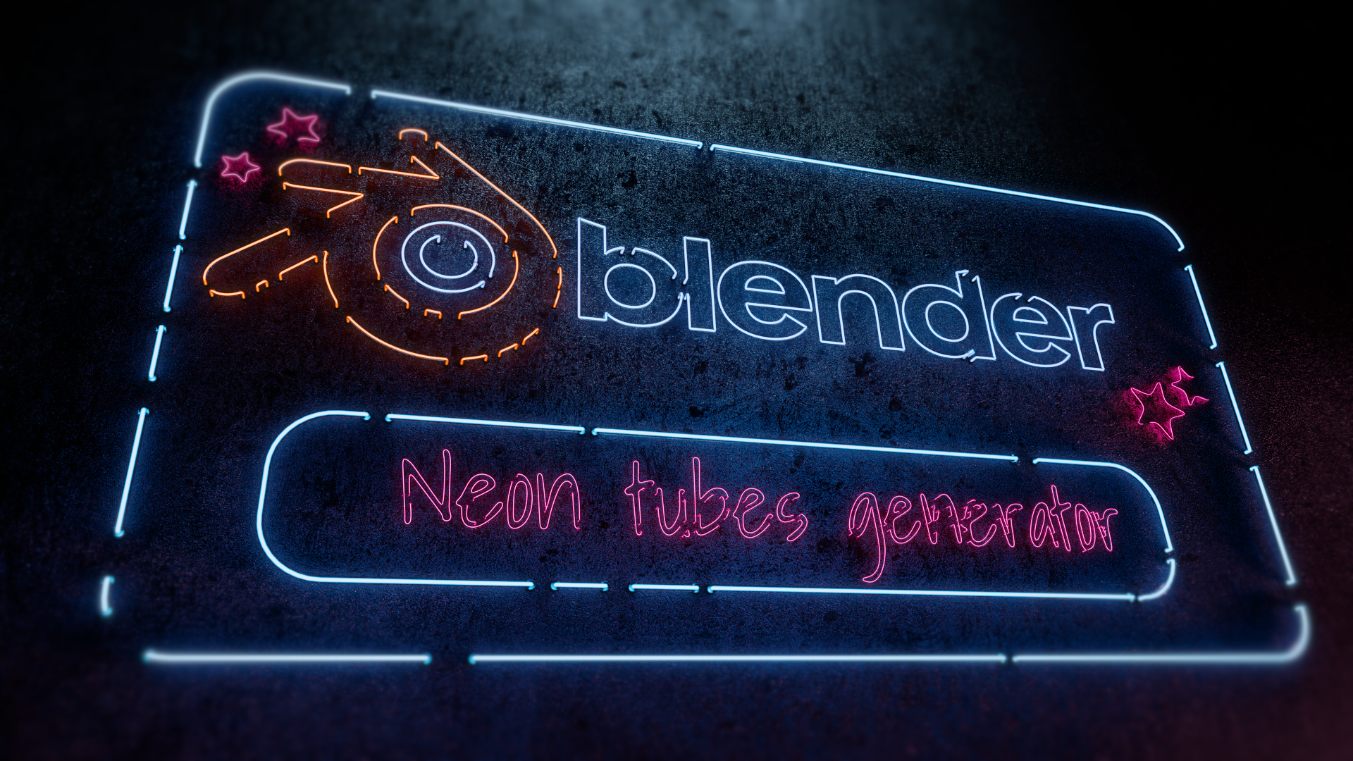 Neon Tubes Generator - Blender Market