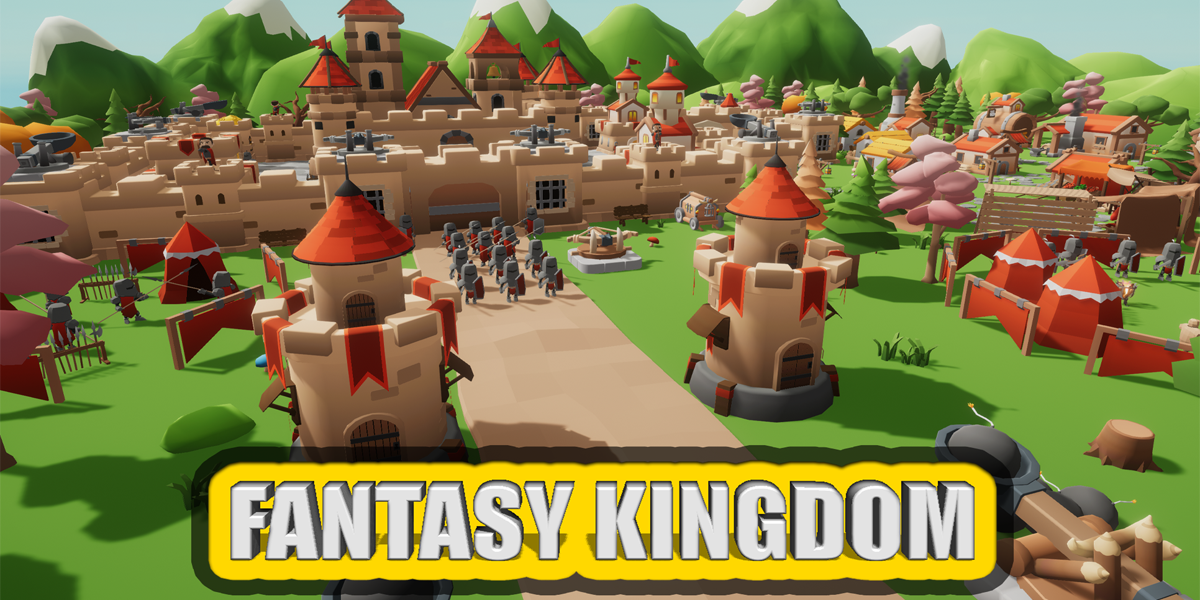 Low Poly Fantasy Kingdom - Blender Market