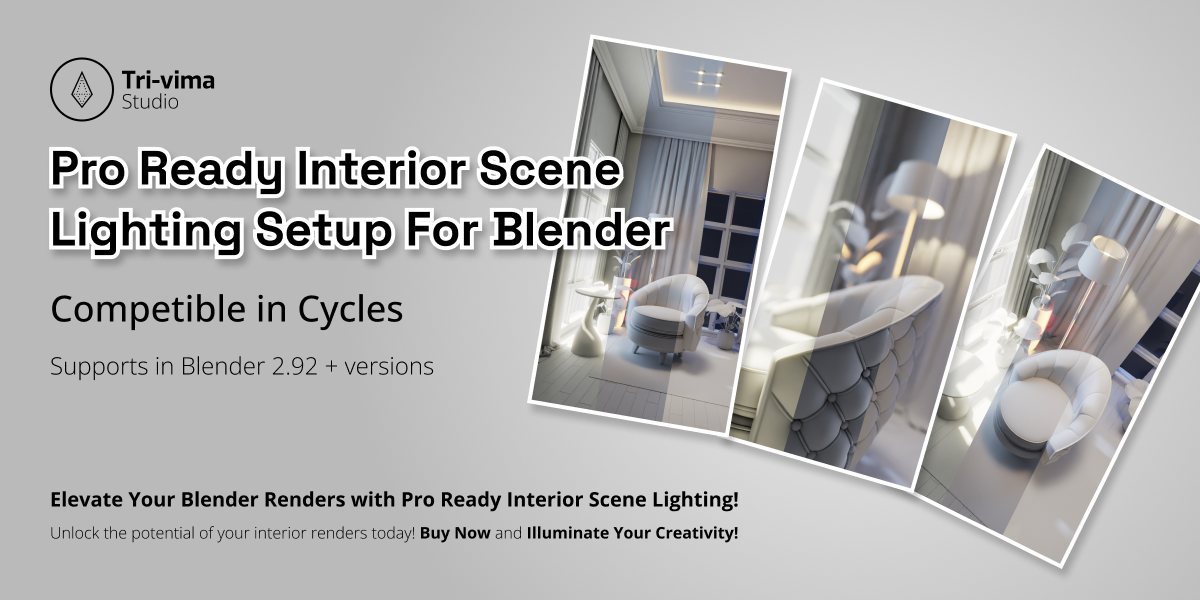 Pro Ready Interior Scene Lighting Setup For Blender - Blender Market