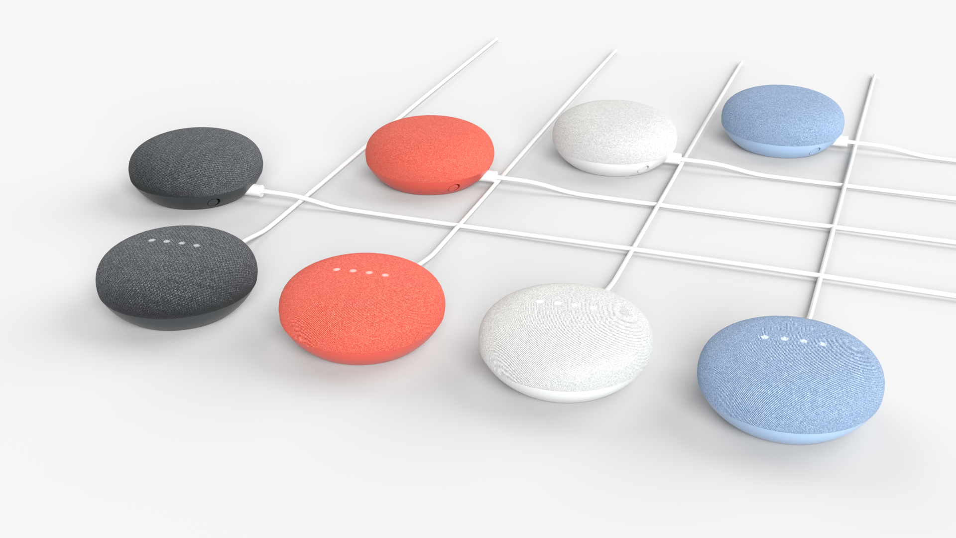 Google Nest Mini All Colors 2023 - Blender Market