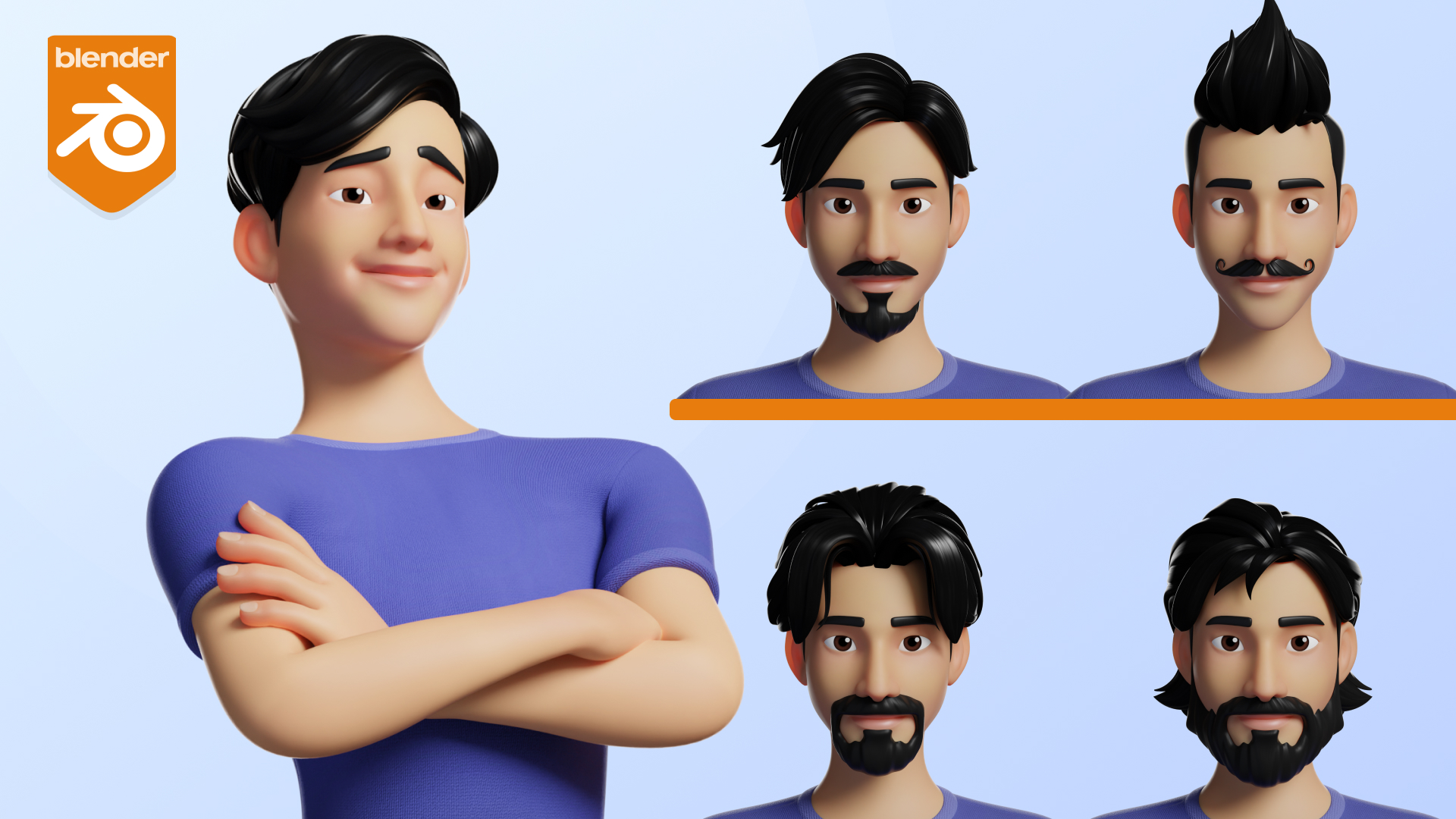 Customizable Man Cartoon Character - Blender Market