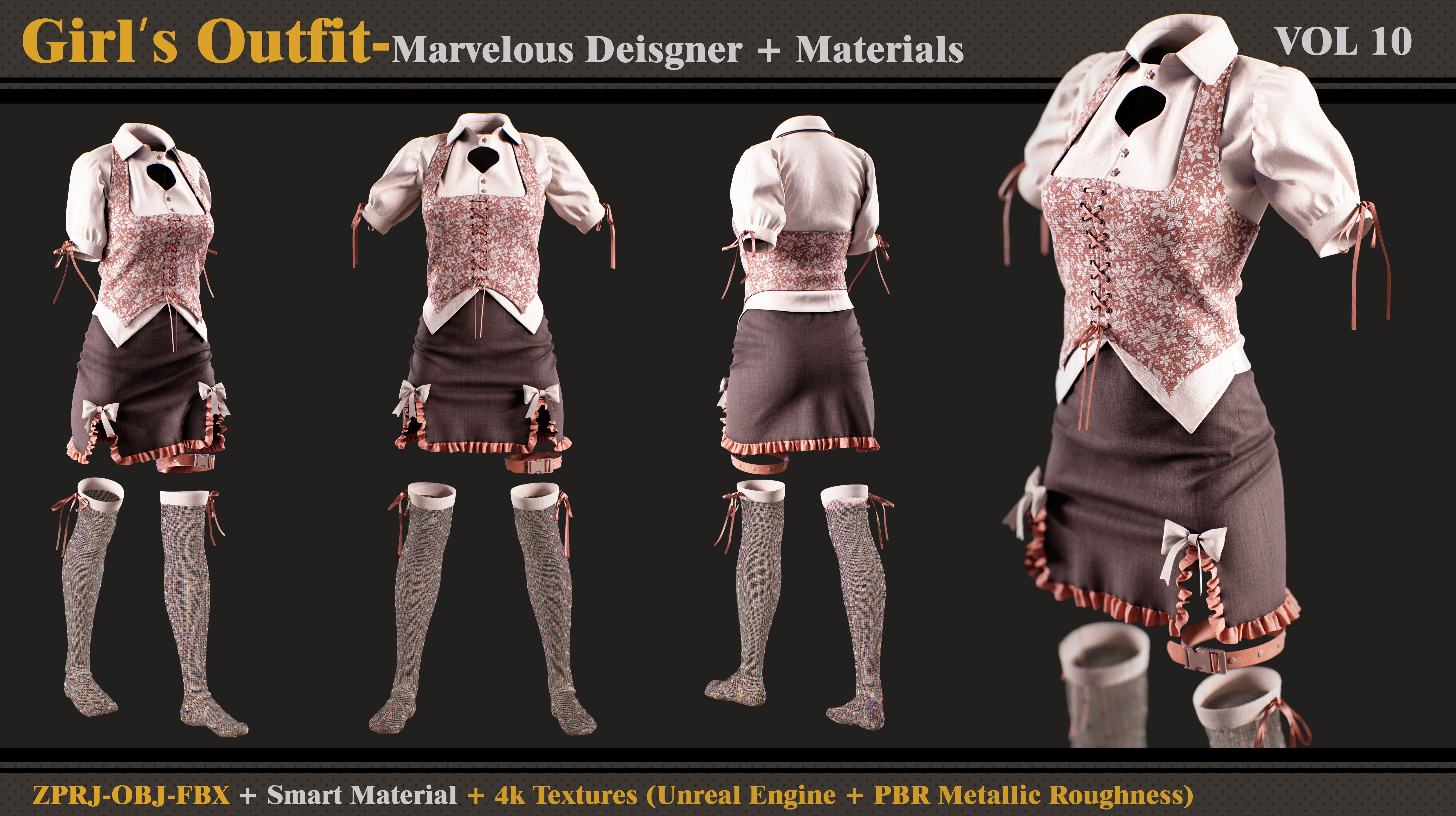 Girl's Outfit 10 - Blender Market