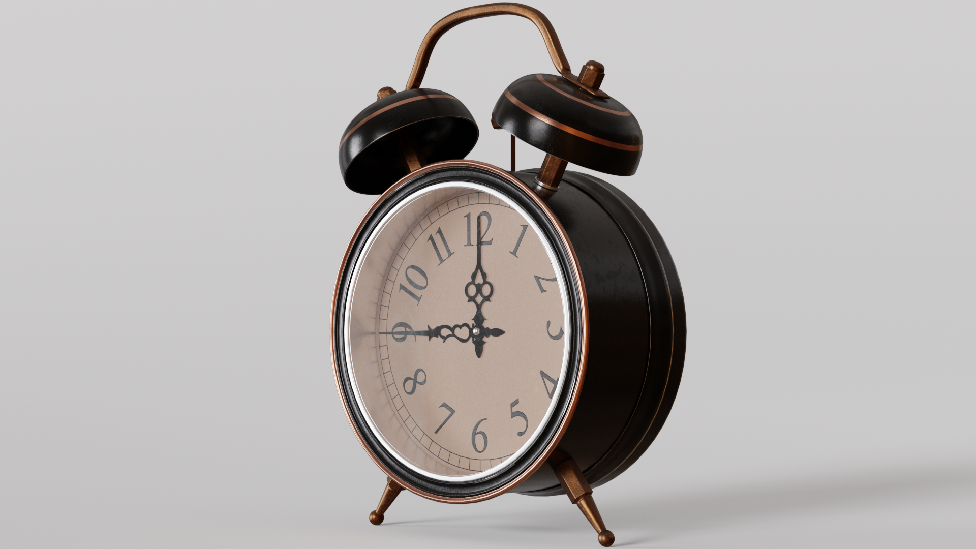 Old Alarm Clock 3d Model - Blender Market