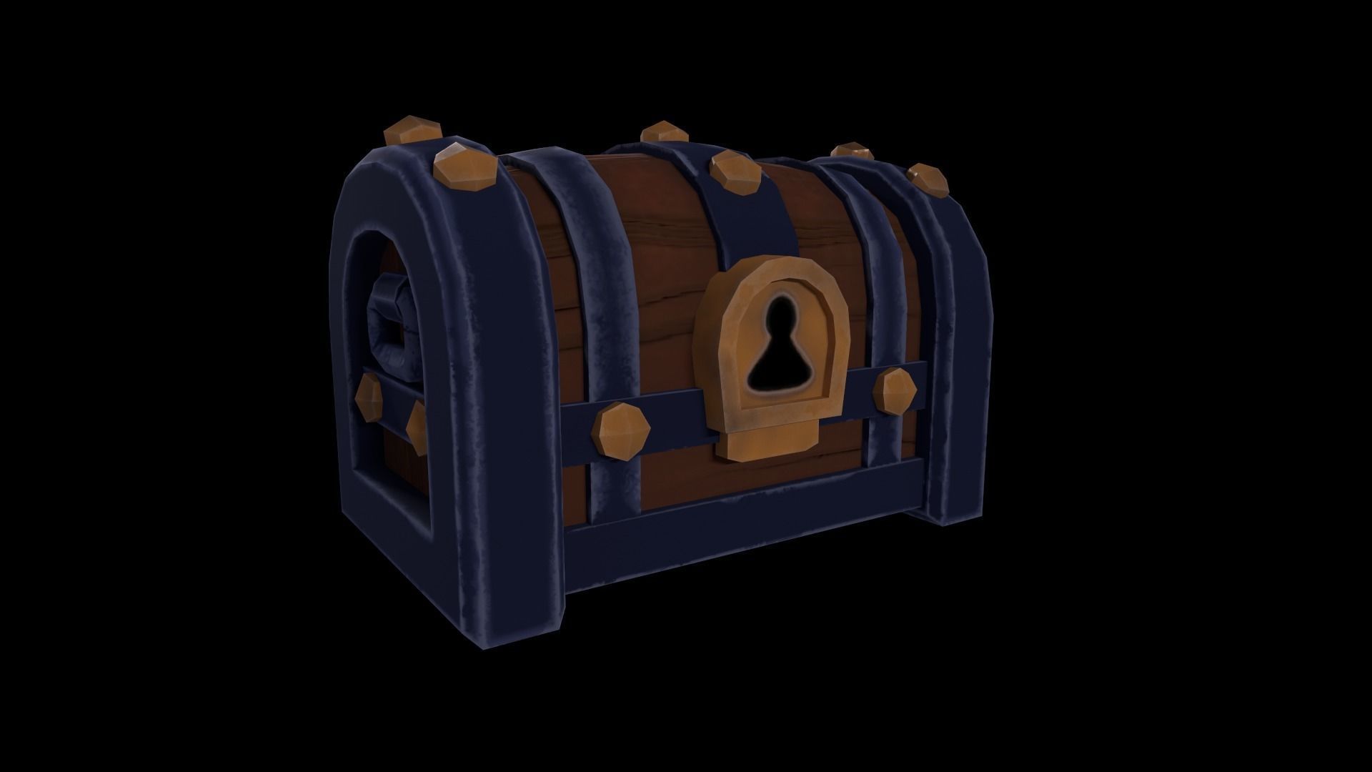Chest Game Ready Low Poly PBR 3D Model - Blender Market