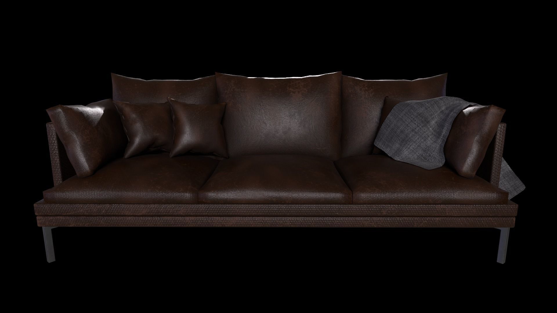 Couch Game Ready - Low Poly PBR 3D Model - Blender Market