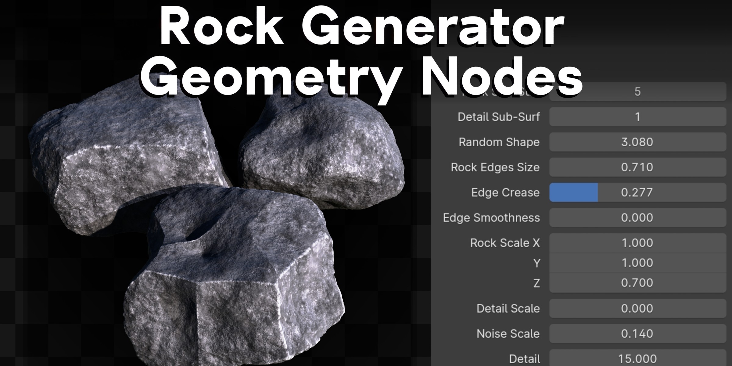 【アドオン紹介】Rock Generator – カスタマイズ可能な岩を生成！ | CGbox