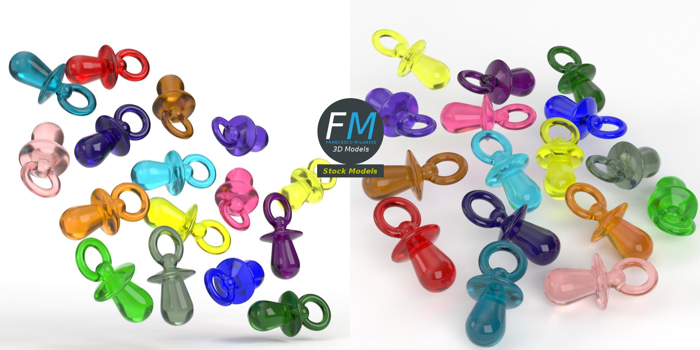 Decorative mini pacifiers 1 - Blender Market