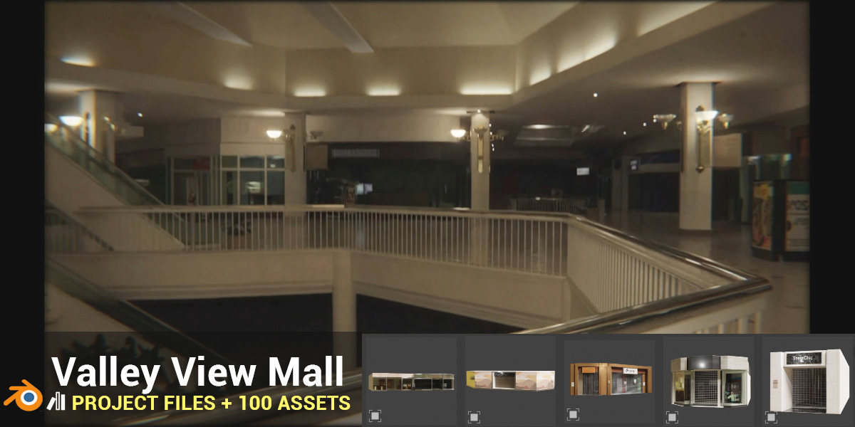 Mall from The Oldest View - Project files + Assets - Blender Market
