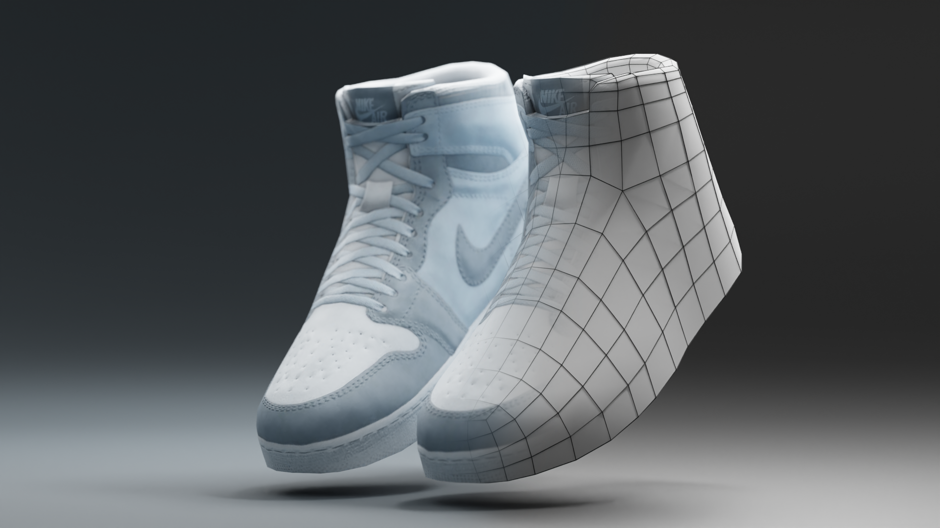 Air Jordan Nike shoes - 07 - Low poly - Blender Market