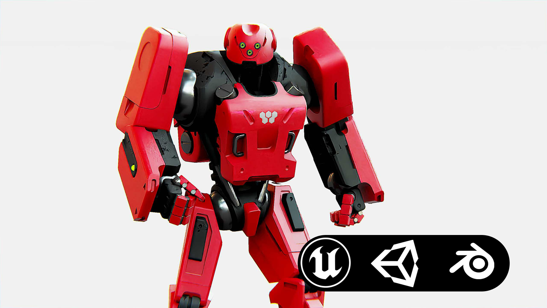 MECHA SOLDIER X Auto-Rig Pro Rigged For Mixamo, Unreal Engine Unity ...