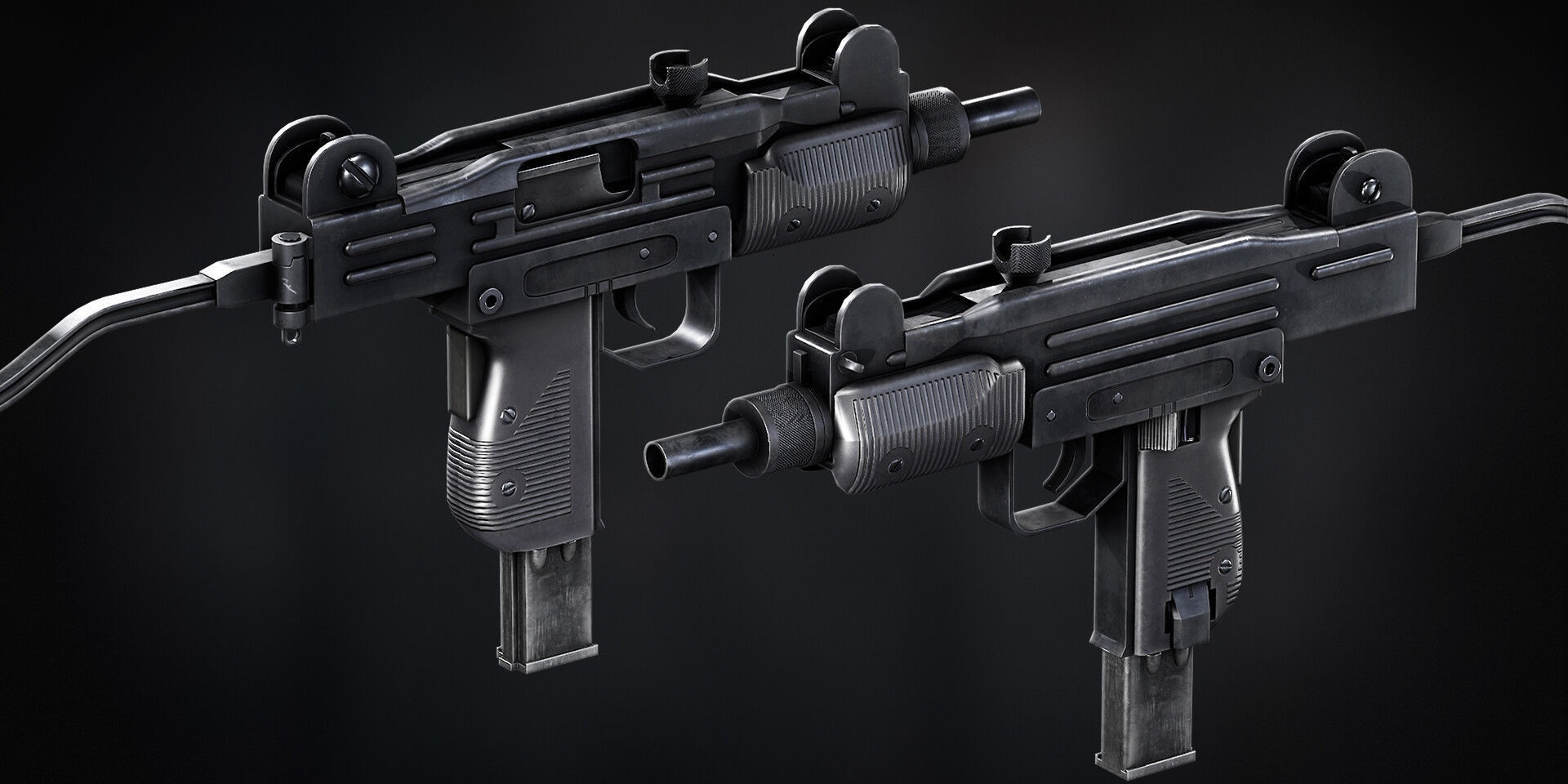 Uzi 3D Model - Blender Market