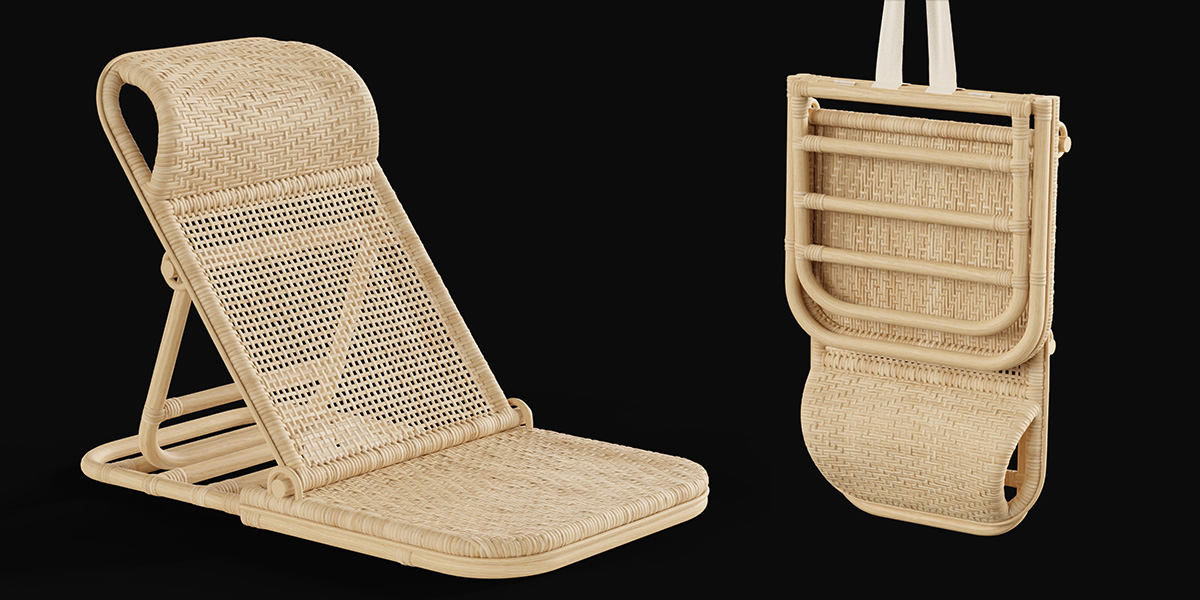 Rattan beach chair - Blender Market