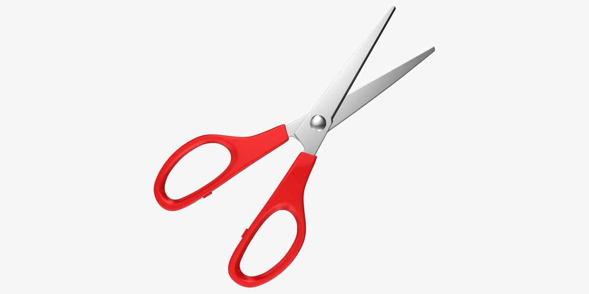Red Scissors - Blender Market