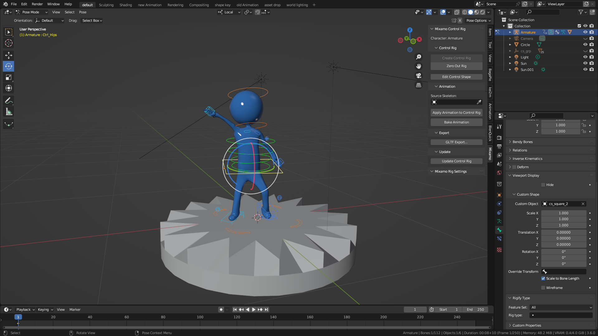 3D Simple Rigged Stickman - Blender Market