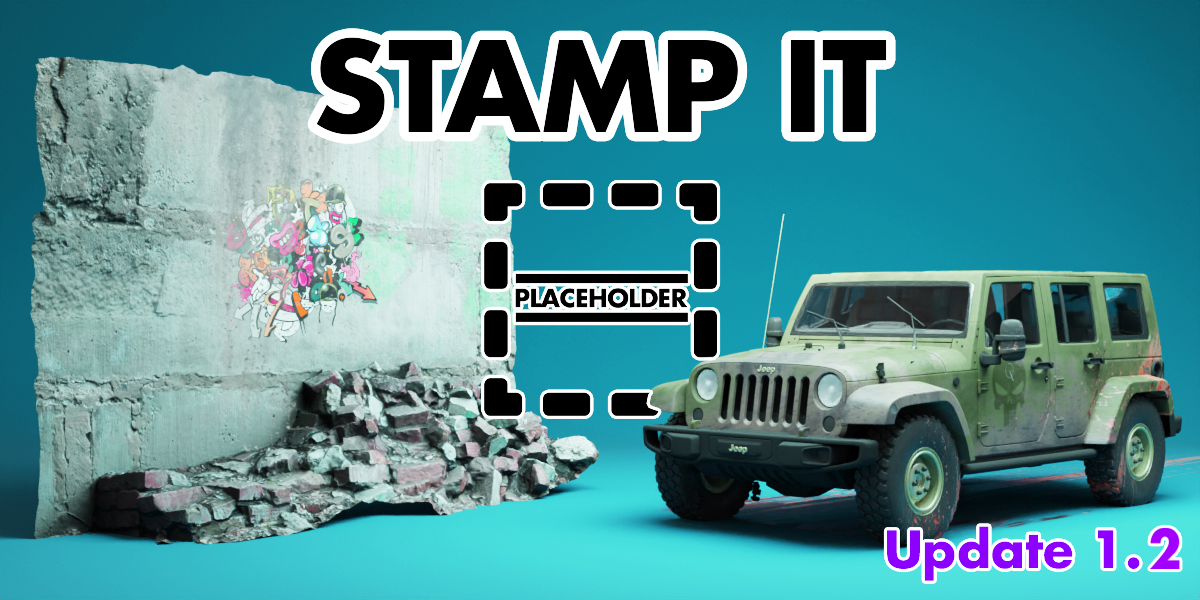 【アドオン紹介】Stamp It! – デカールを簡単作成！ | CGbox