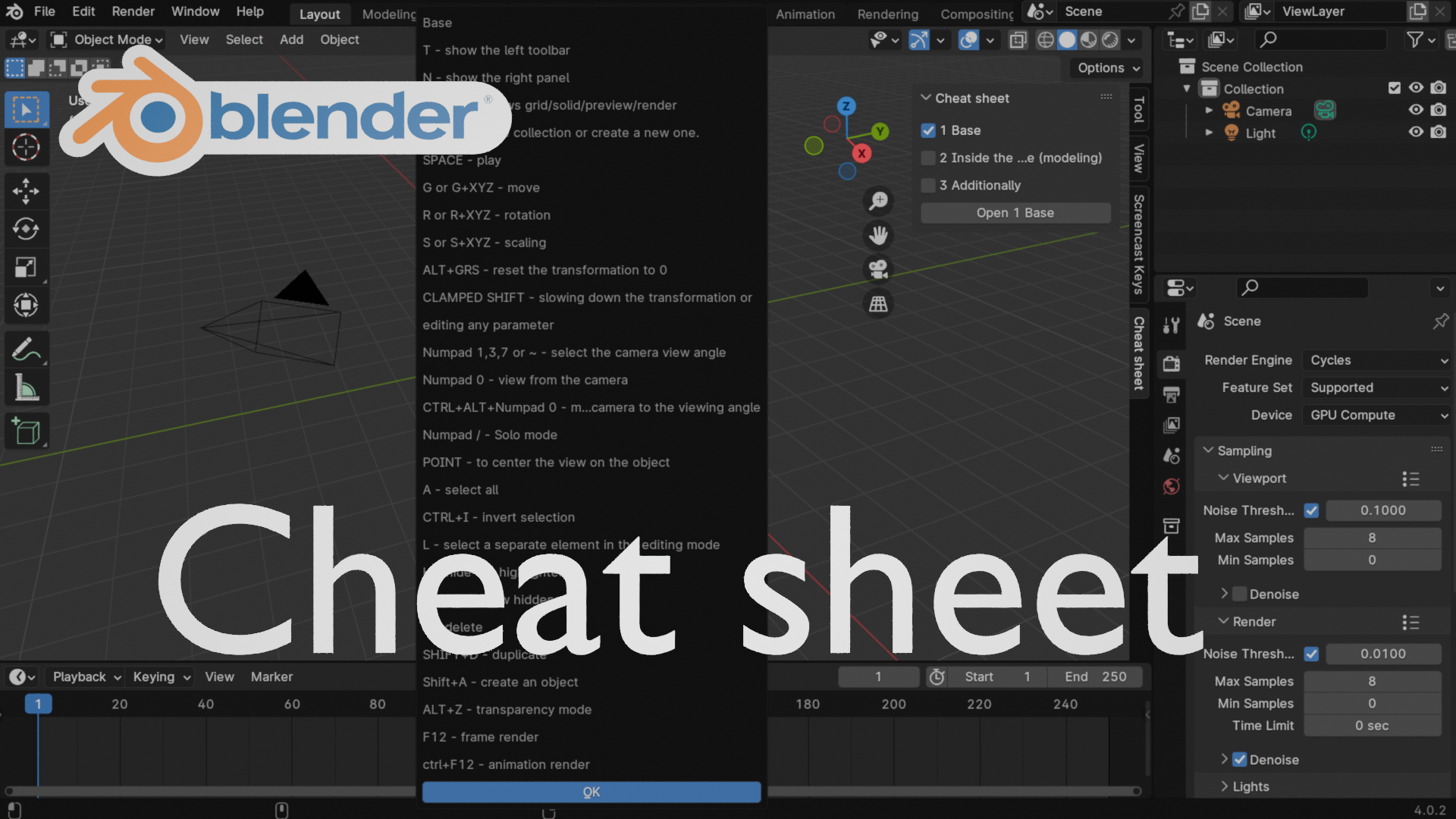 Cheat sheet V2 - Blender Market