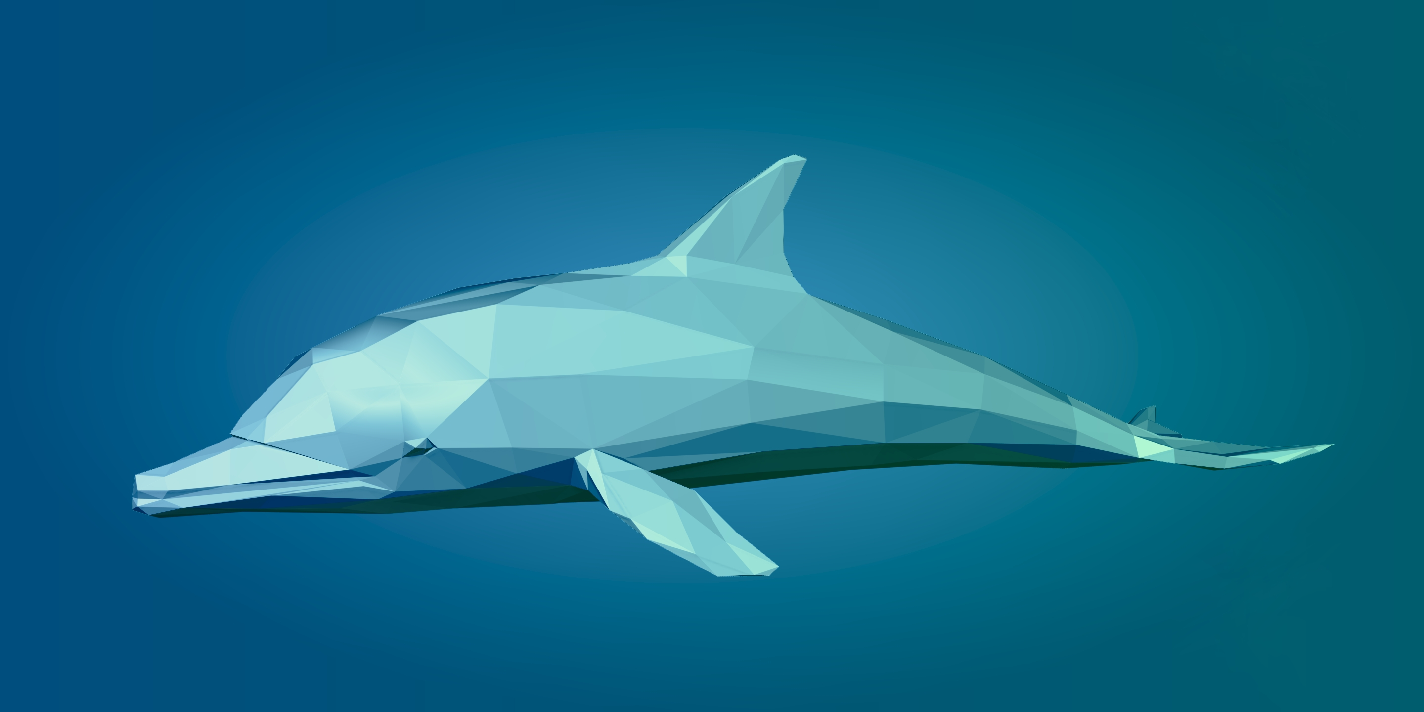 LowPoly Dolphin - Blender Market