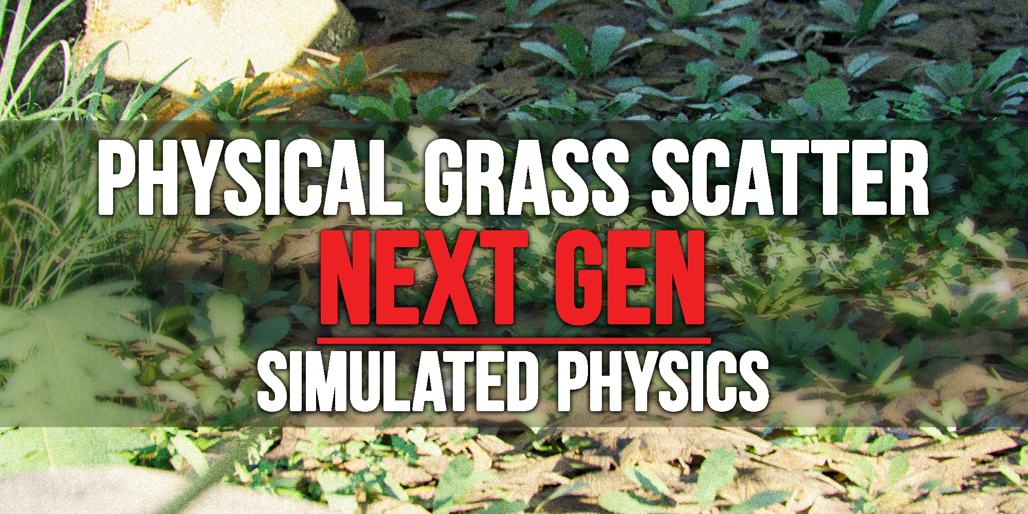 Physical Grass Scatter And Draw : Real-time Physics - Blender Market