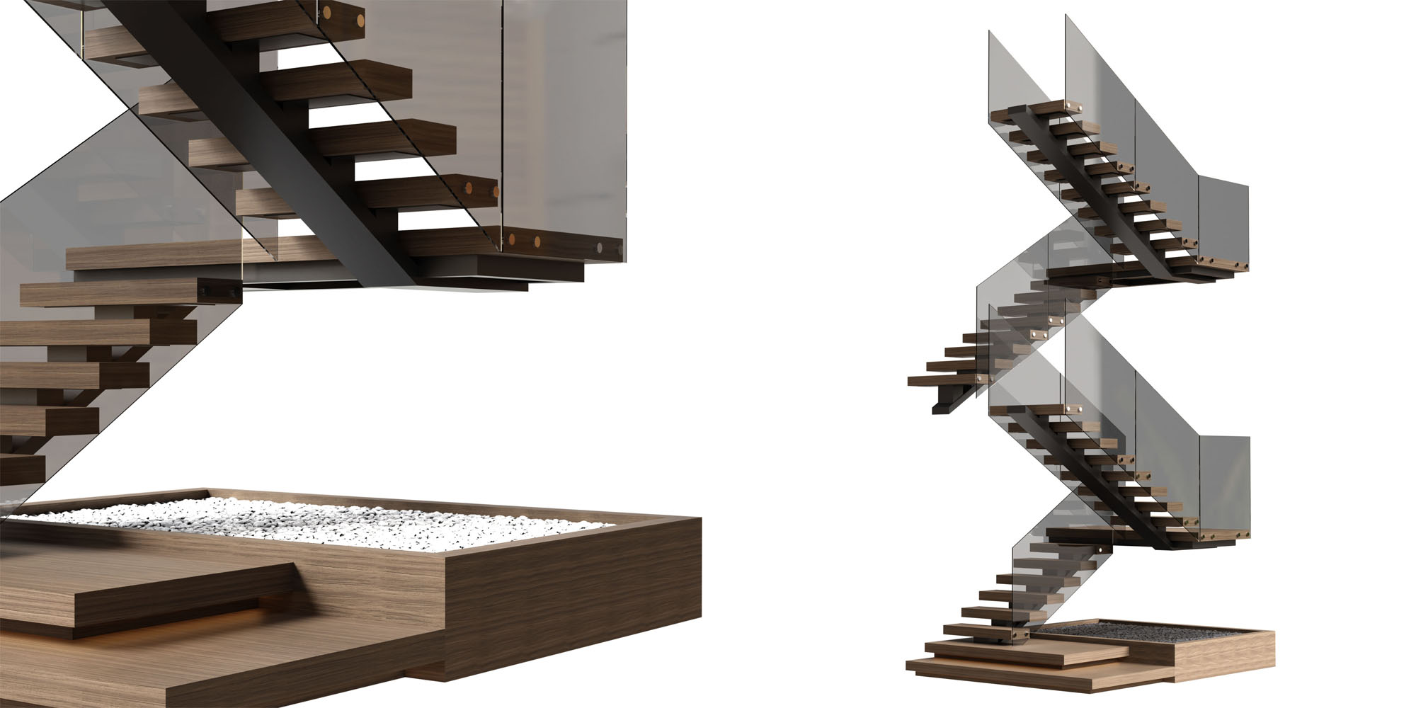 Modern Stairs for Interior - Blender Market