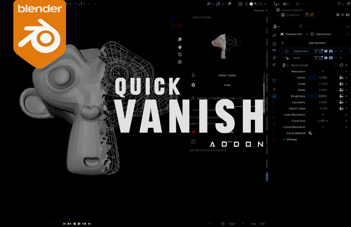 【アドオン紹介】Quick Vanish – 消失/崩壊エフェクトを簡単追加！ | CGbox