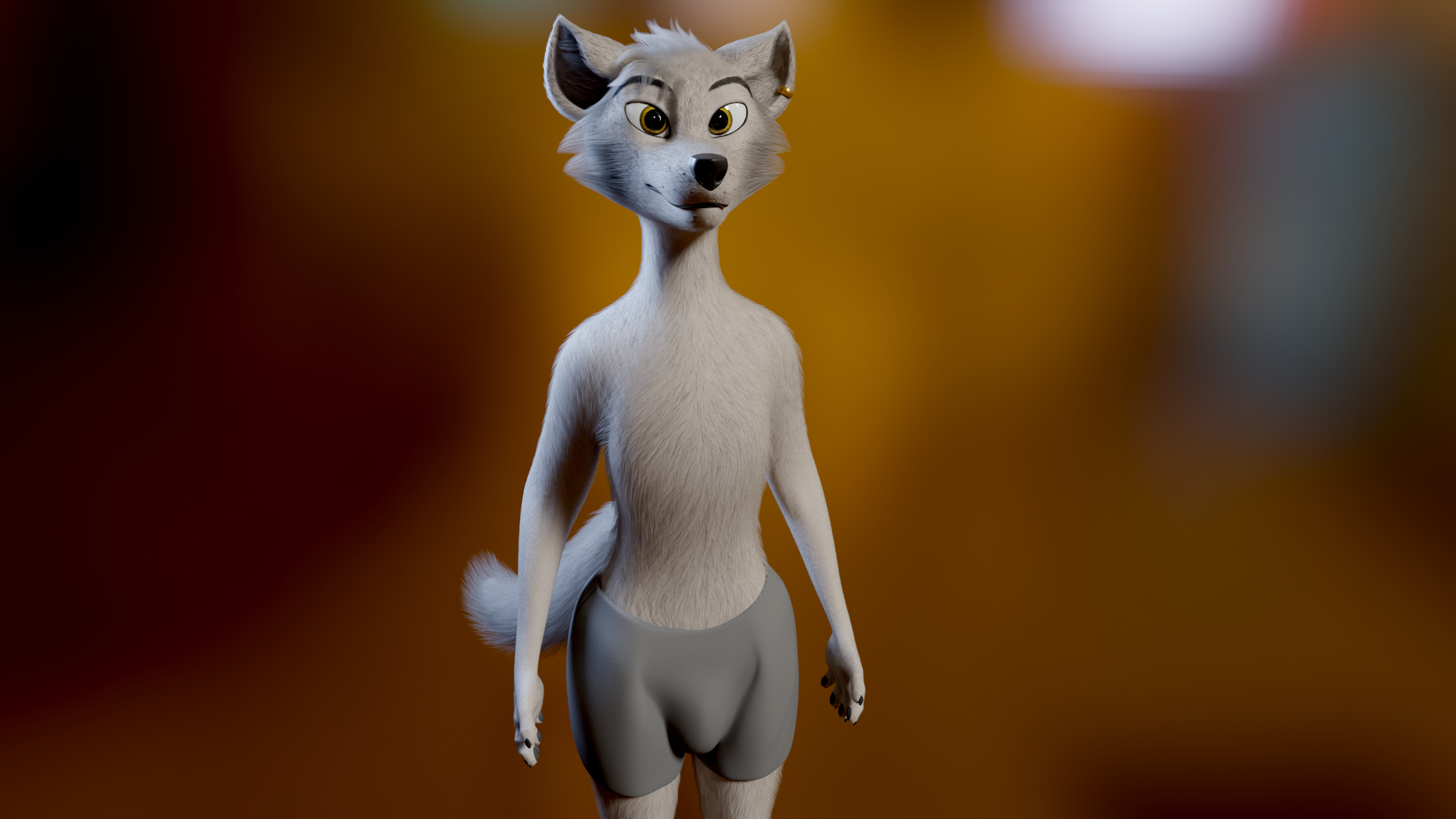 Victor Anthro Wolf - Blender Market