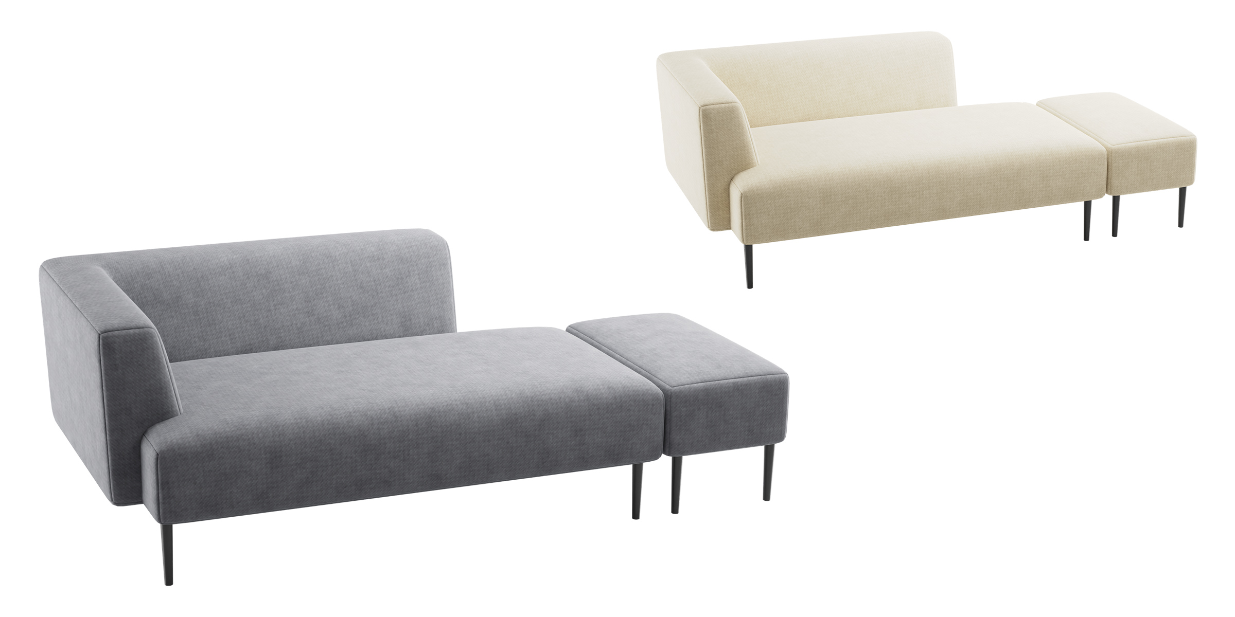 Modern Modular Sofa 3D Model - Blender Market