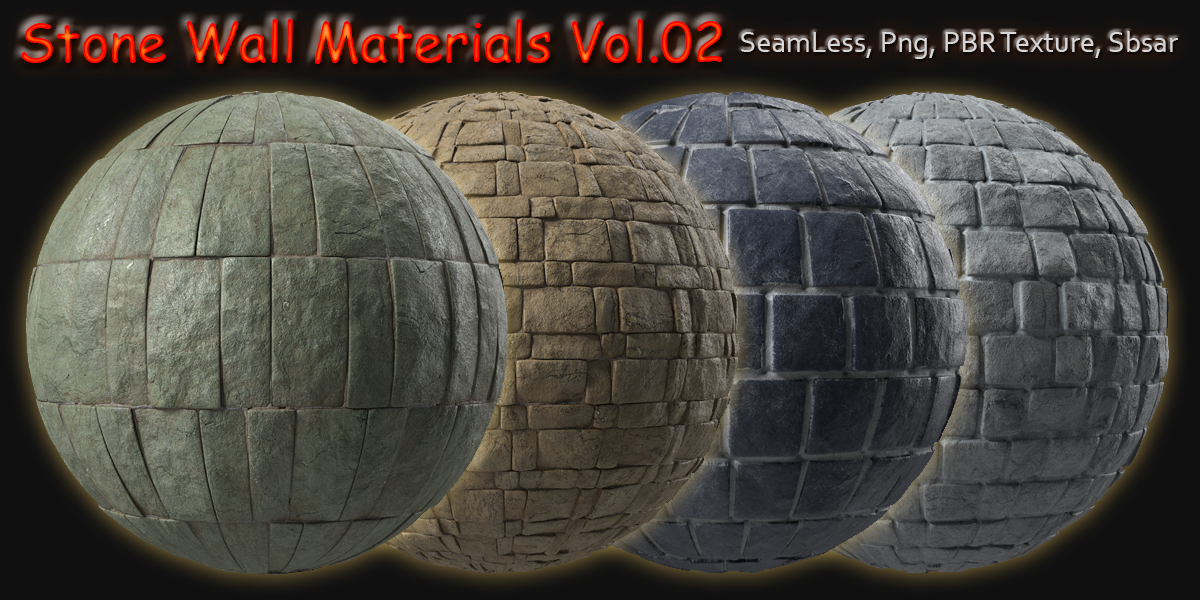 Stone Wall Materials Vol-02 - Blender Market