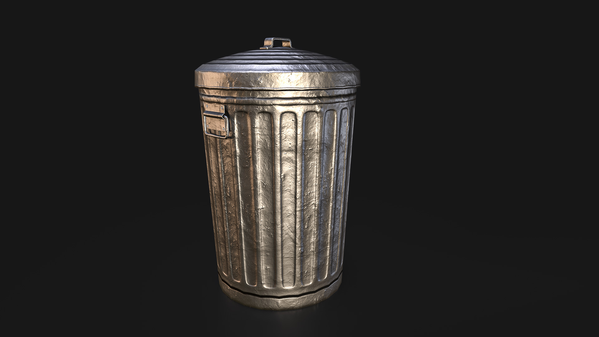 Garbage Can 3D Model Game Ready - Blender Market