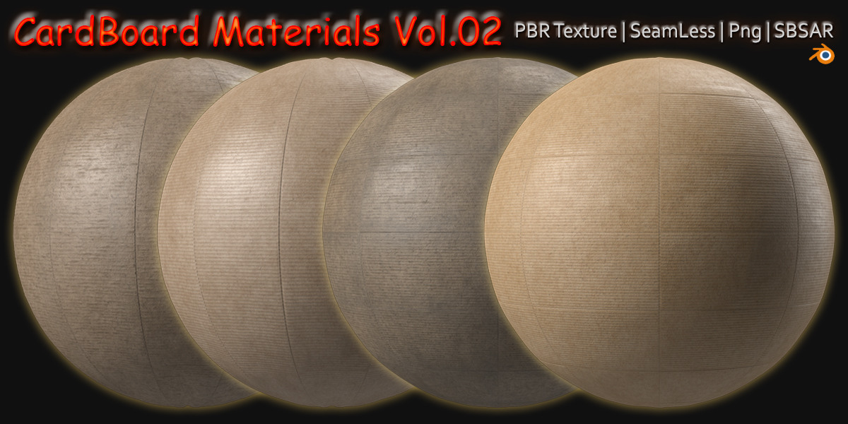 CardBoard Materials 02 - Deformed CardBoard - Blender Market