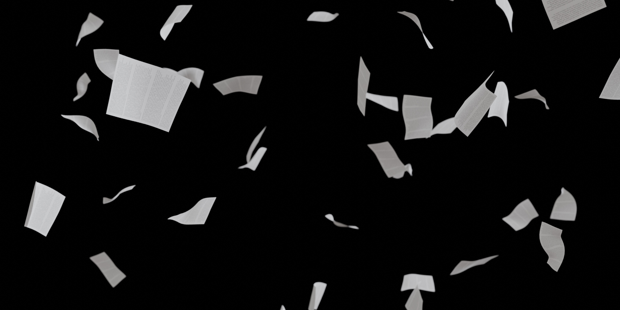 Falling paper looping rigged animation - Blender Market