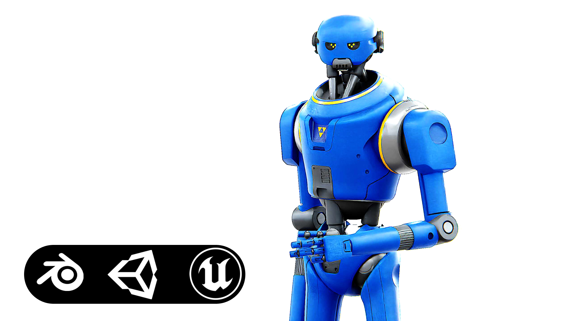 IMPERIAL PROTOCOL DROID V-2 Auto-Rig Pro Rigged For Mixamo, Unreal ...