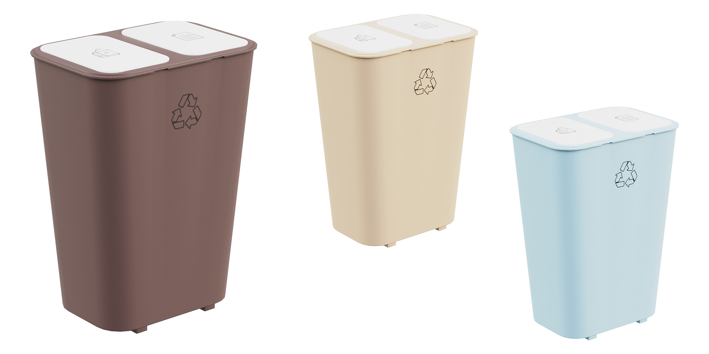 Dual Section Recycling Bin - Blender Market