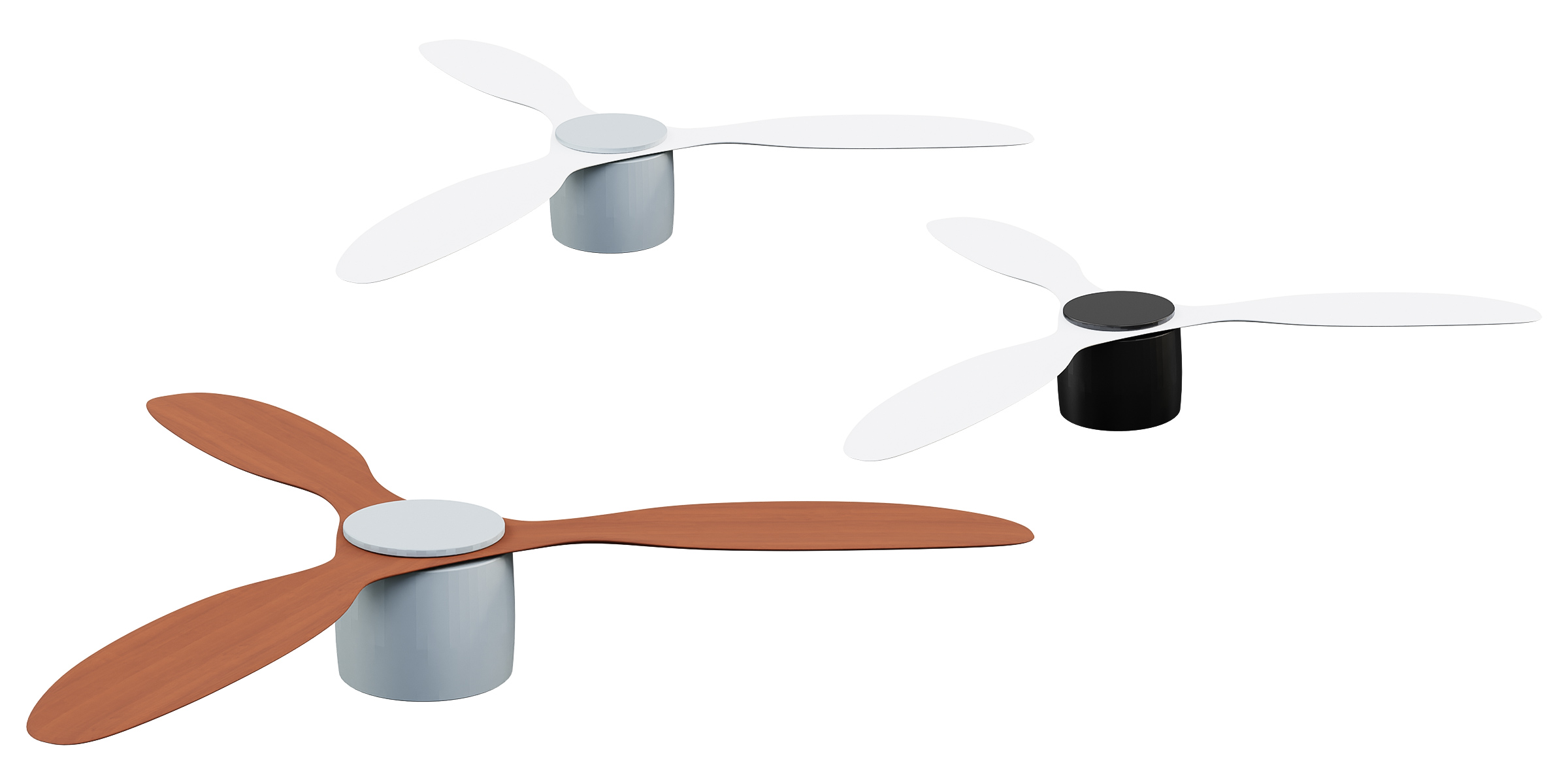 Contemporary Ceiling Fan 3D Model - Blender Market