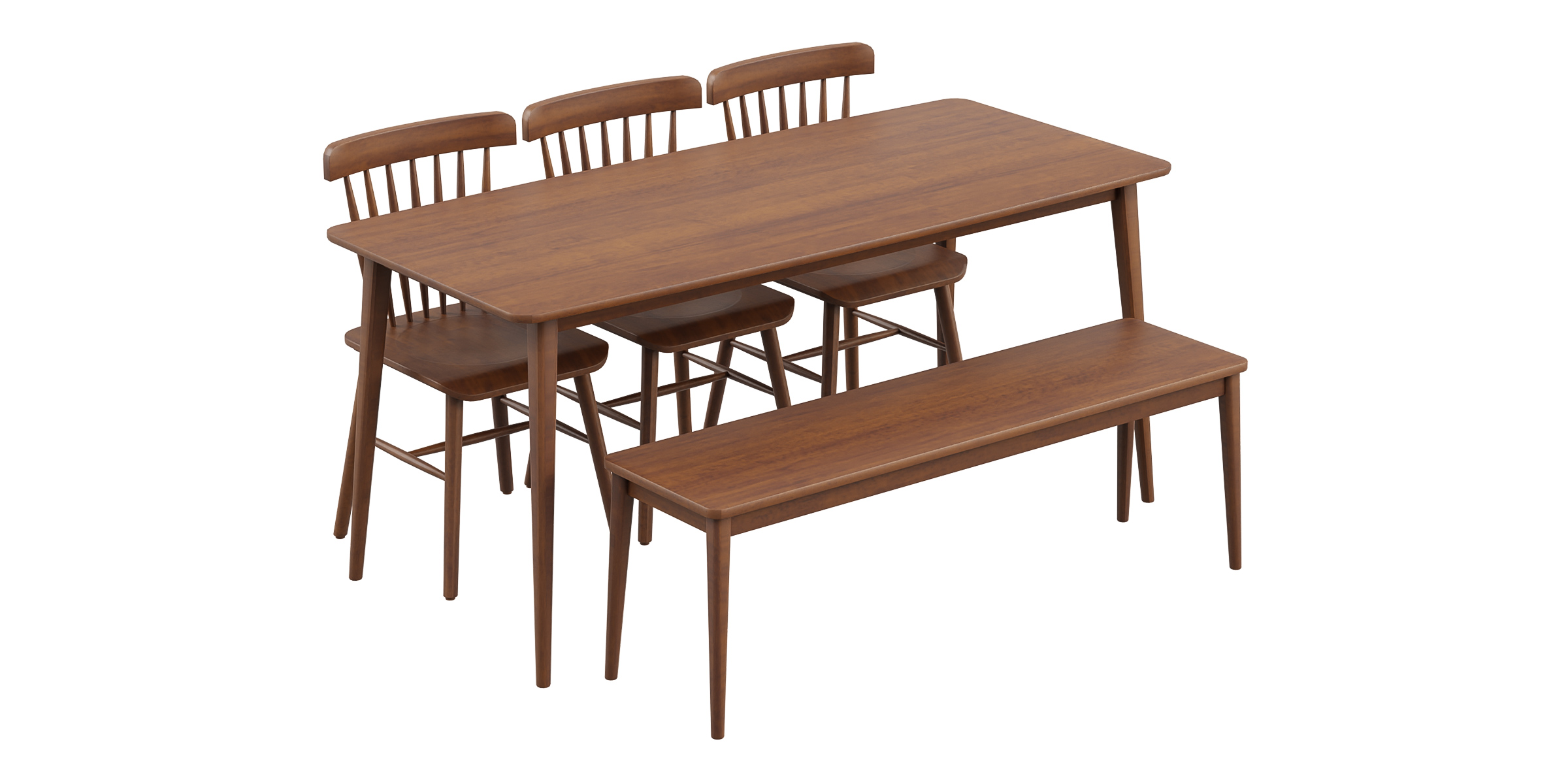 Classic Wooden Family Dining Set - Blender Market