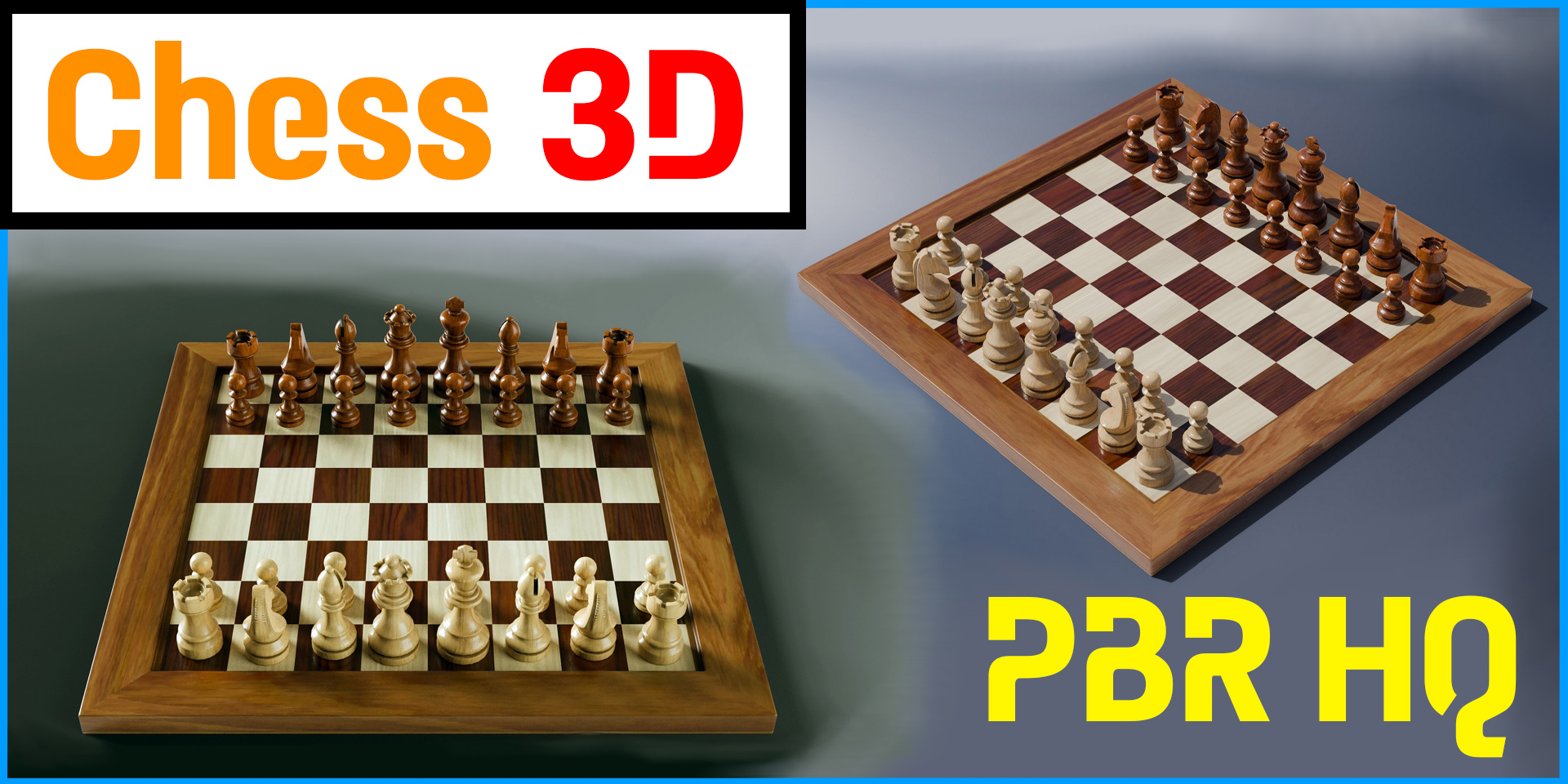 Chess 3D set - Blender Market