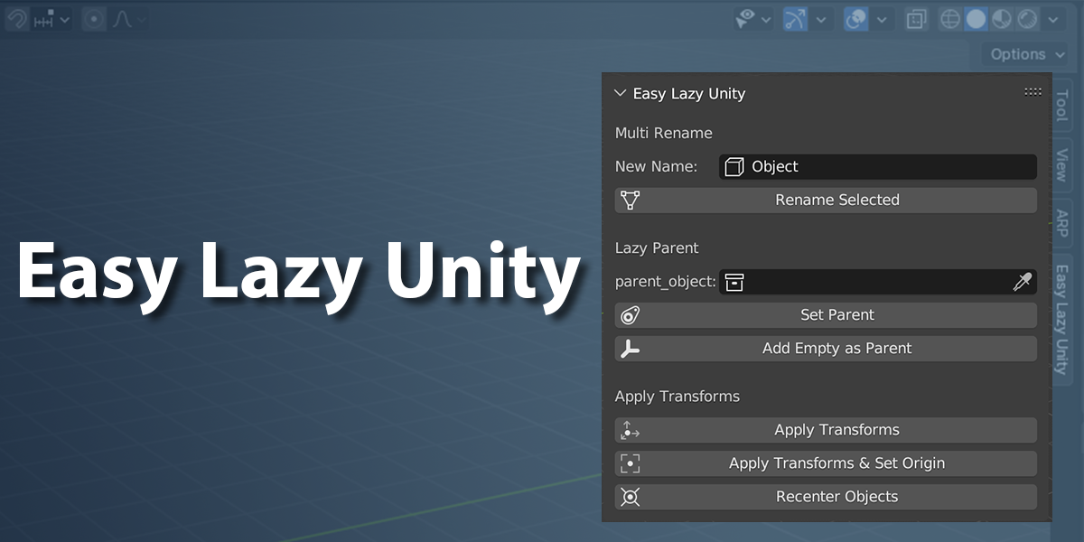 Easy Lazy Unity - Blender Market