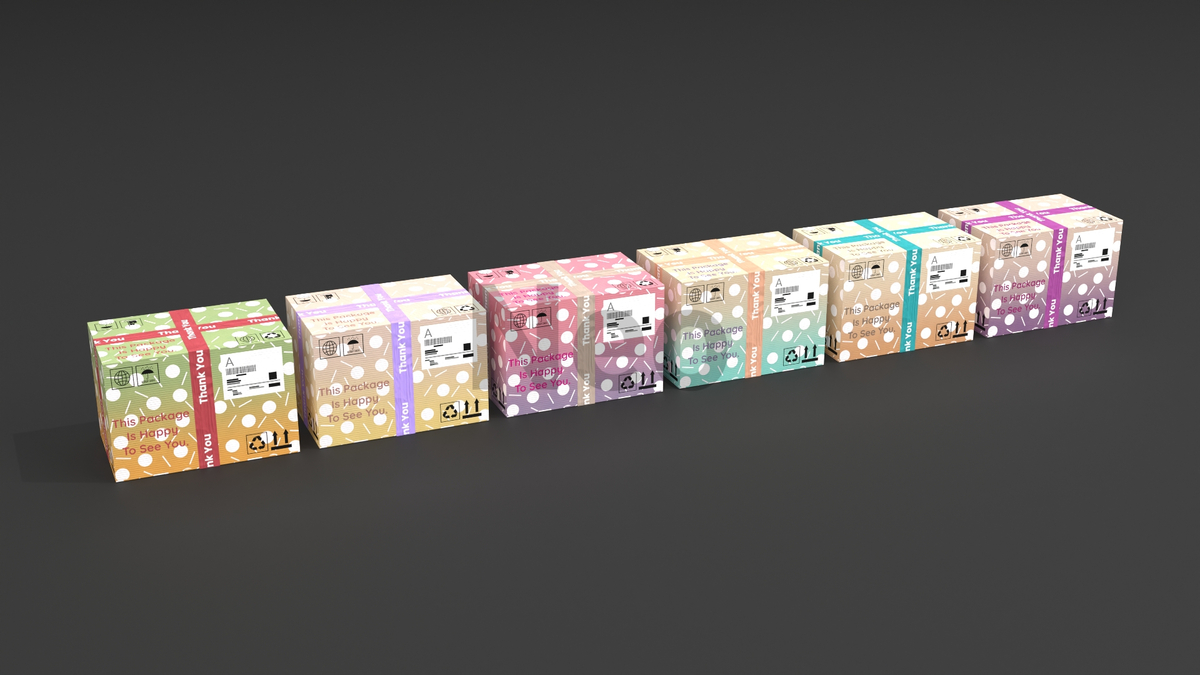 Cardboard Packages 3D Model - Cardboard Box - Blender Market