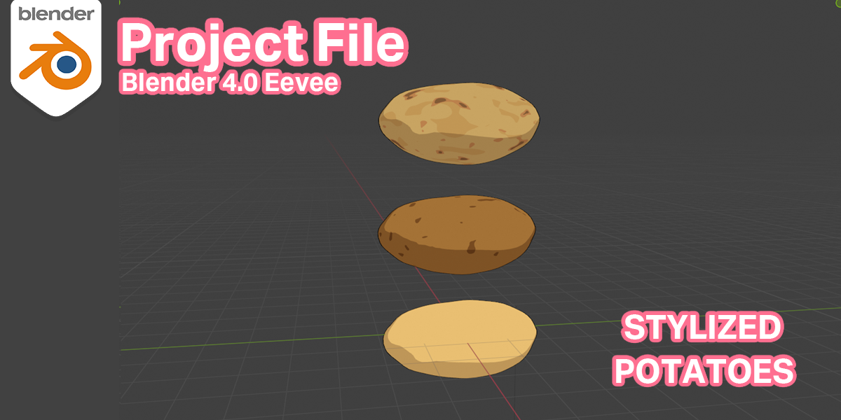 Stylized Potatoes - Project File (Eevee) - Blender Market