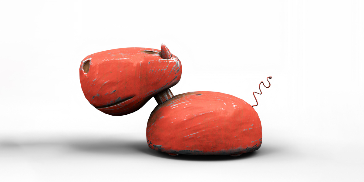 Metal Toy Dog - Blender Market