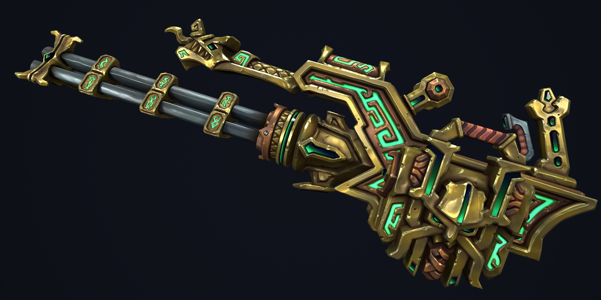 Dwarf minigun - Blender Market