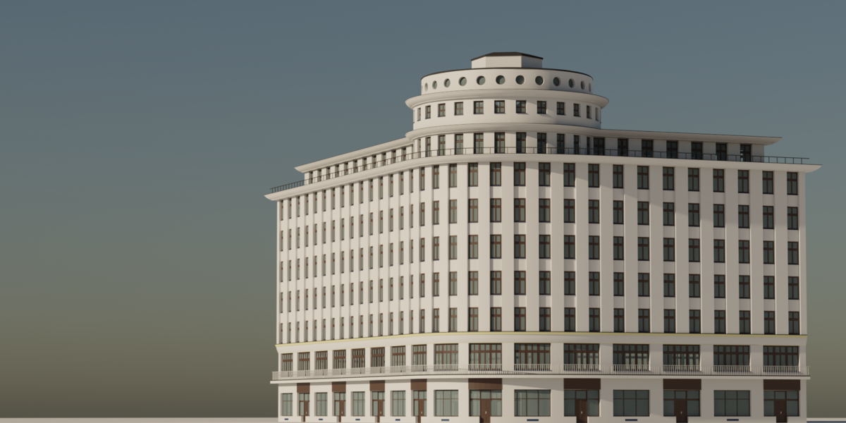 European Building 02 - Blender Market