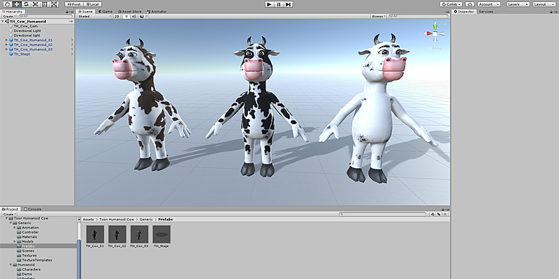 Toon Humanoid Cow - Blender Market