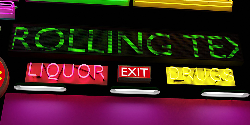 Red Light District Neon Signs - Animated & Static - Blender Market