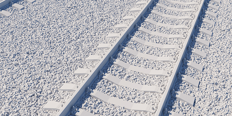 Ultra realistic Railroad - Blender Market