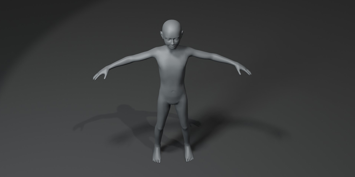 Human Body Base Mesh 10 3D Models Pack 20k Polygons - Blender Market
